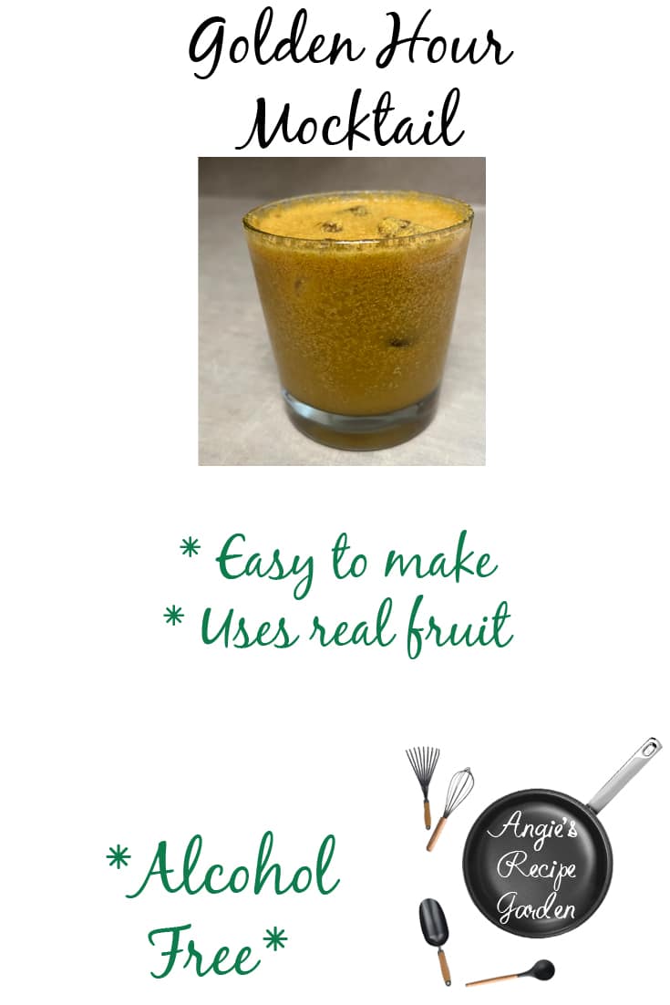 Relax With A Golden Hour Mocktail - Angie's Recipe Garden